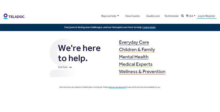 Teladoc Online Doctor Consultation & Appointments at Convenient Time